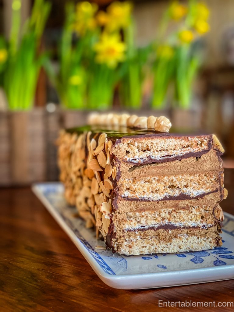 Hazelnut-Almond Dacquoise with Espresso Buttercream and Chocolate ...