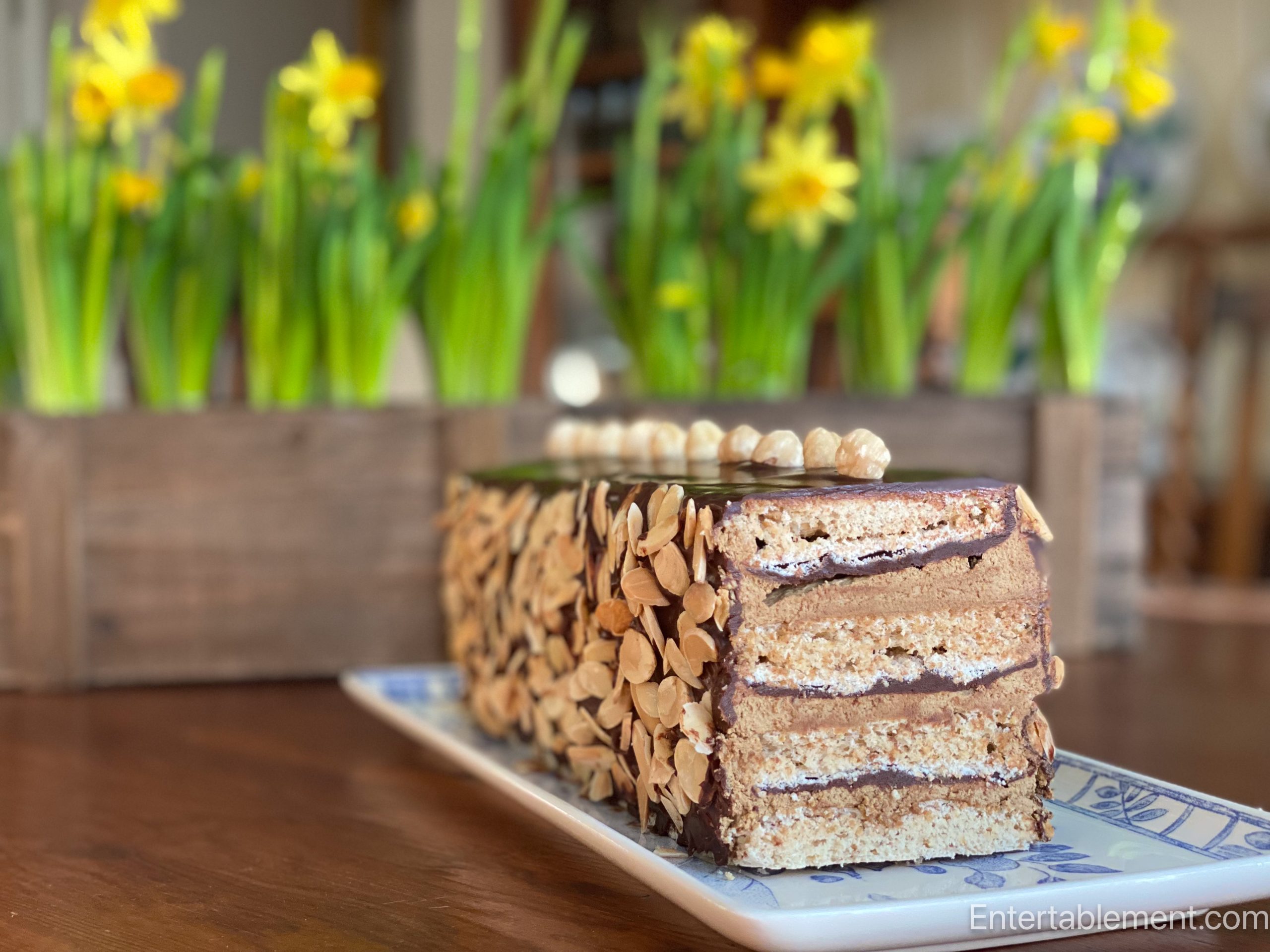 Hazelnut-Almond Dacquoise with Espresso Buttercream and Chocolate ...